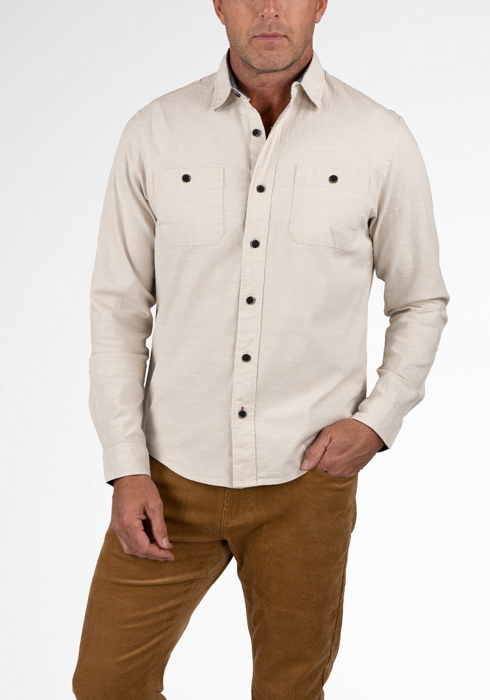 Airotec® Performance Stretch Chambray Work Shirt – Tailor Vintage